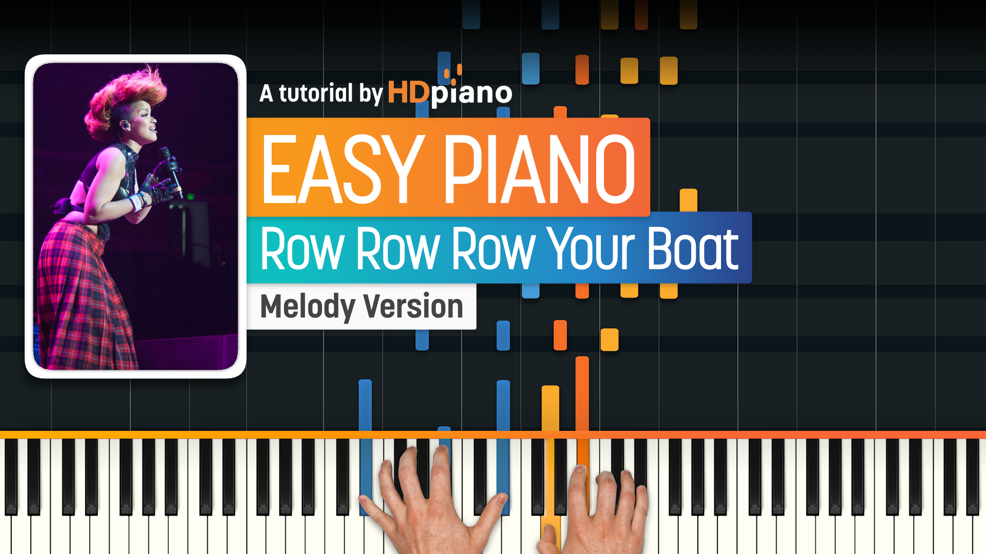Row Row Row Your Boat By Traditional Piano Tutorial Hdpiano